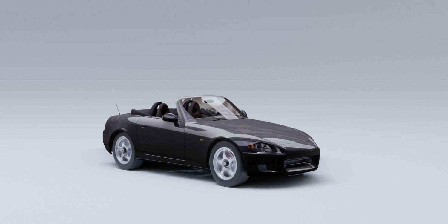 Honda S2000 model in Blender 3D model | CGTrader