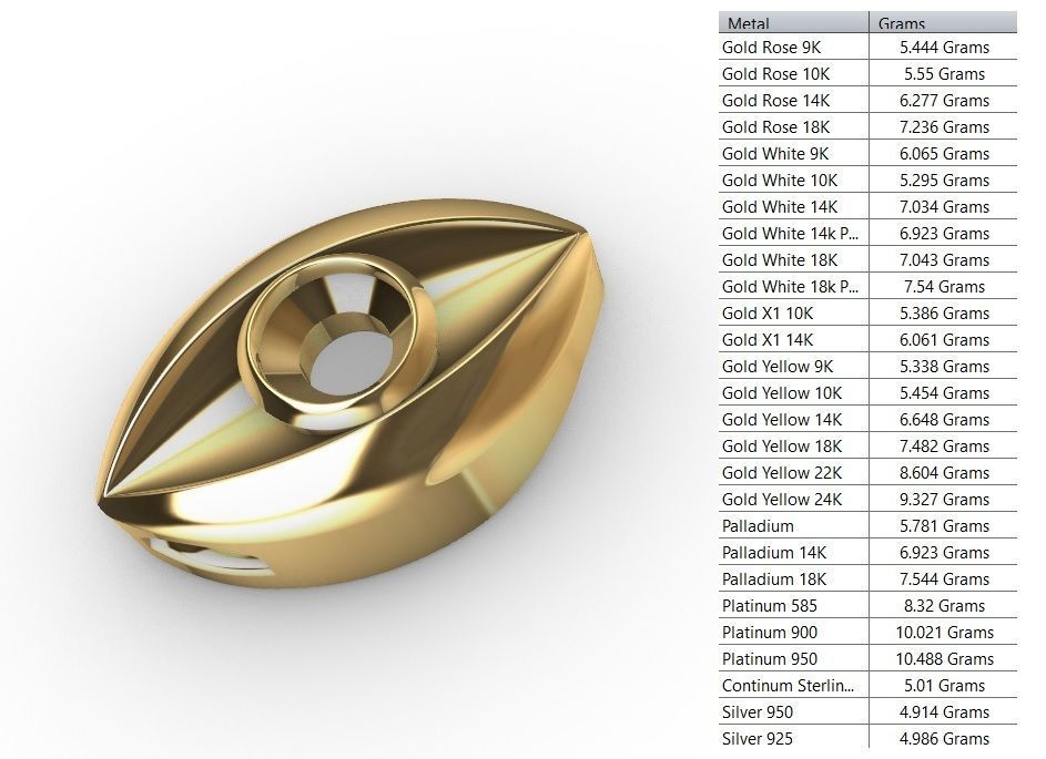 11 MM INFINITY EYE LINK 3D model 3D printable | CGTrader