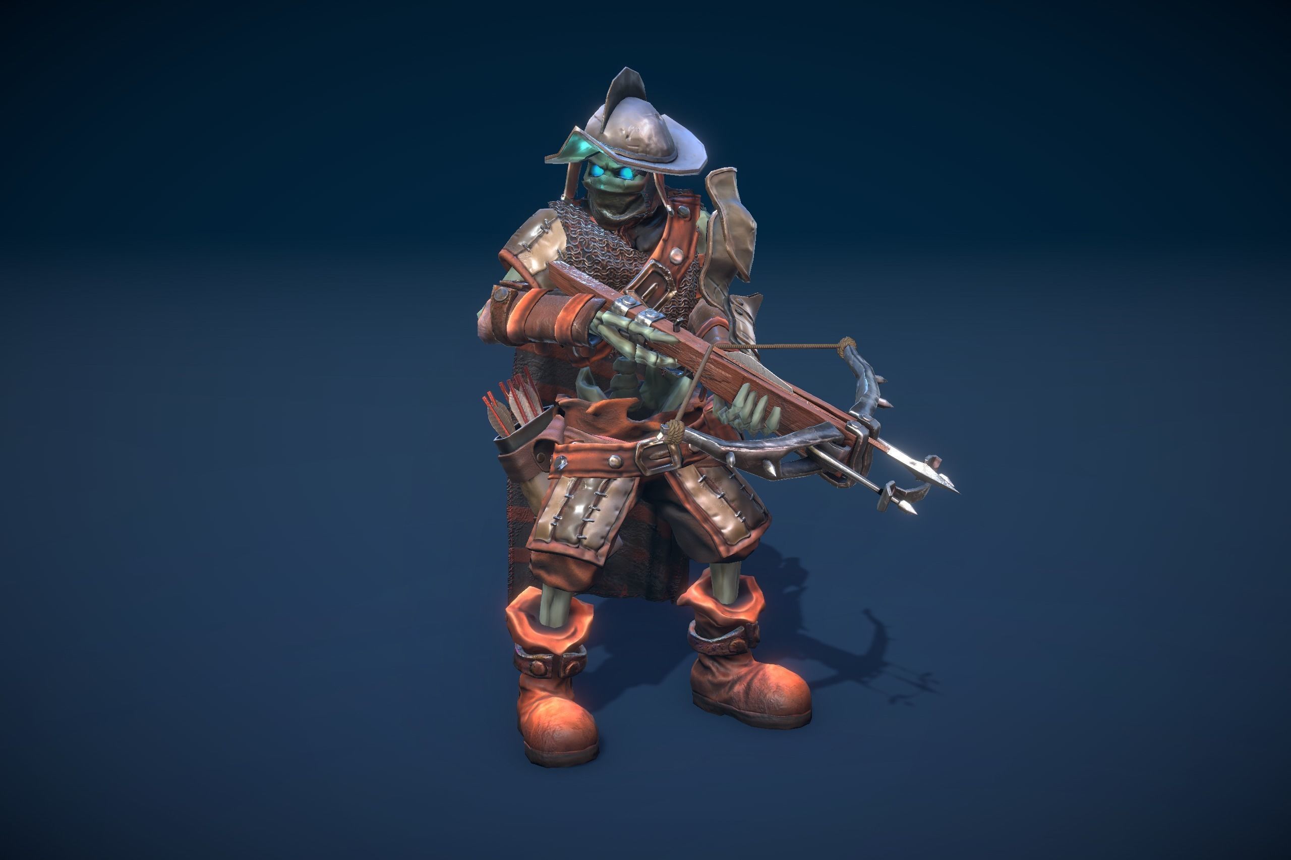 3D model Stylized Skeleton Crossbowman VR / AR / low-poly | CGTrader