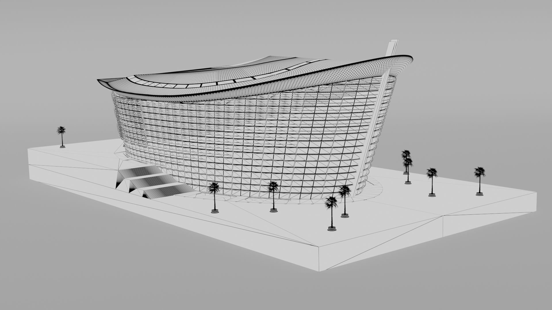 Opera Dubai Blender 3D model | CGTrader
