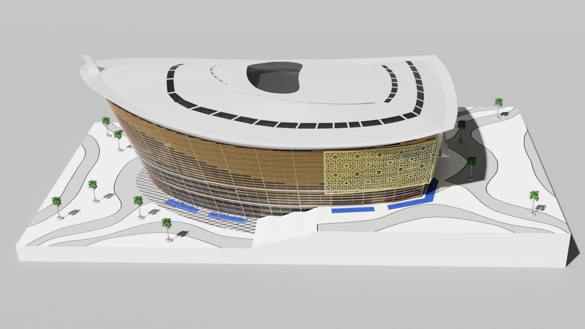 Opera Dubai Blender 3D model | CGTrader