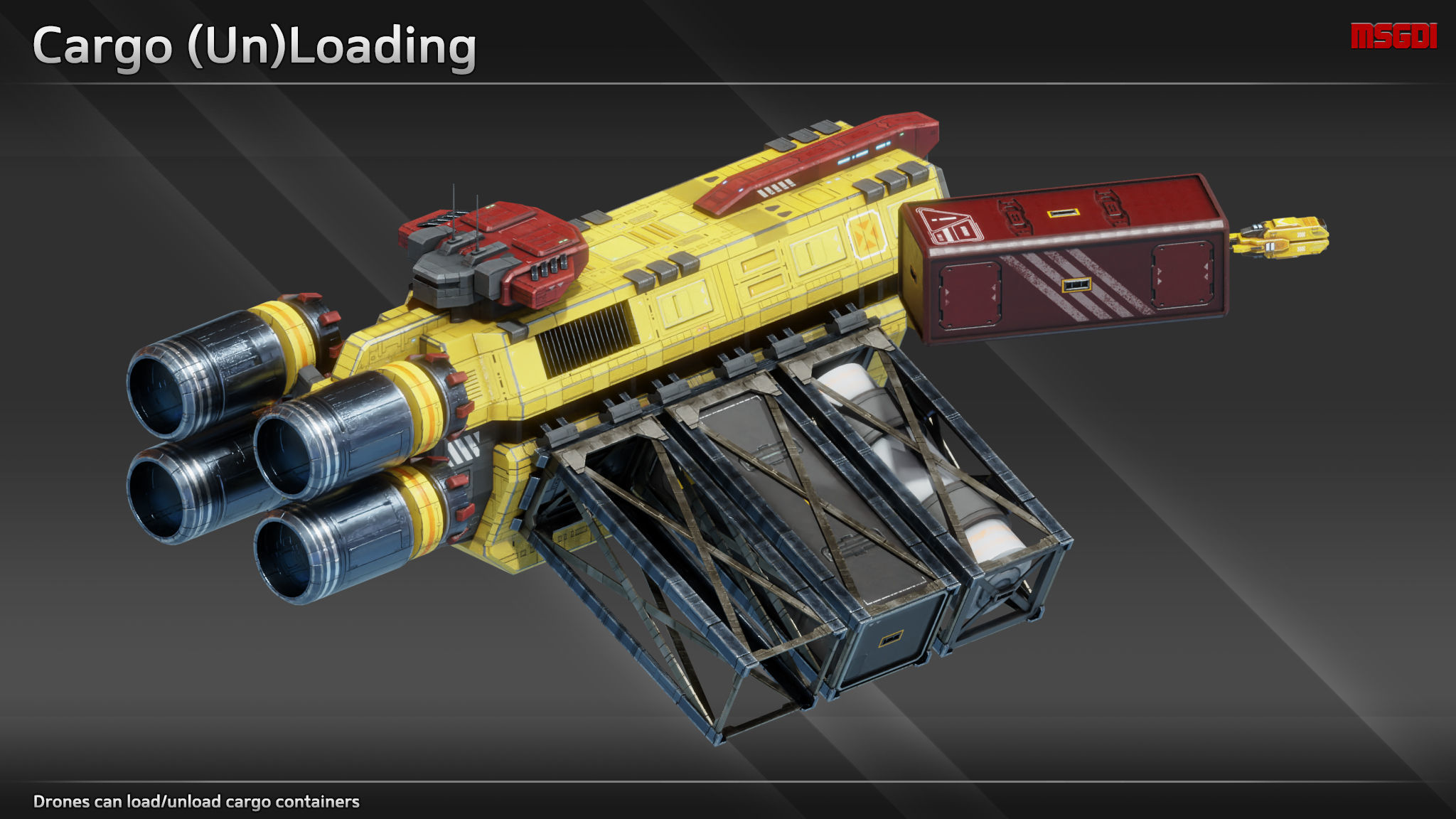 3D model Spaceship CFS3 Light Freighter VR / AR / low-poly | CGTrader