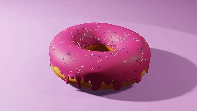 Donut - 3D Model -blender 3D model animated | CGTrader