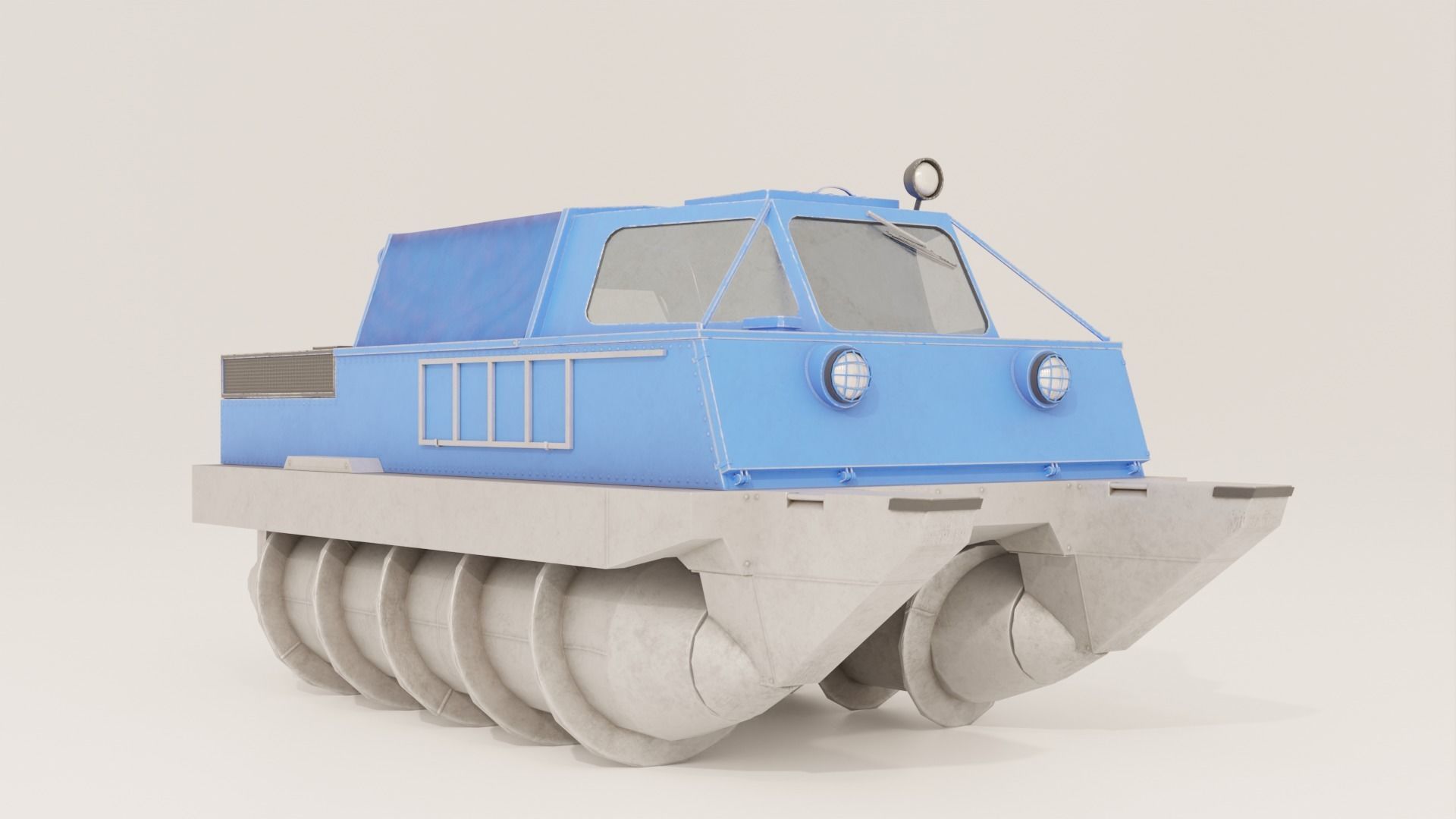 3D model Zil 2906 Soviet all-terrain rescue vehicle VR / AR / low-poly ...
