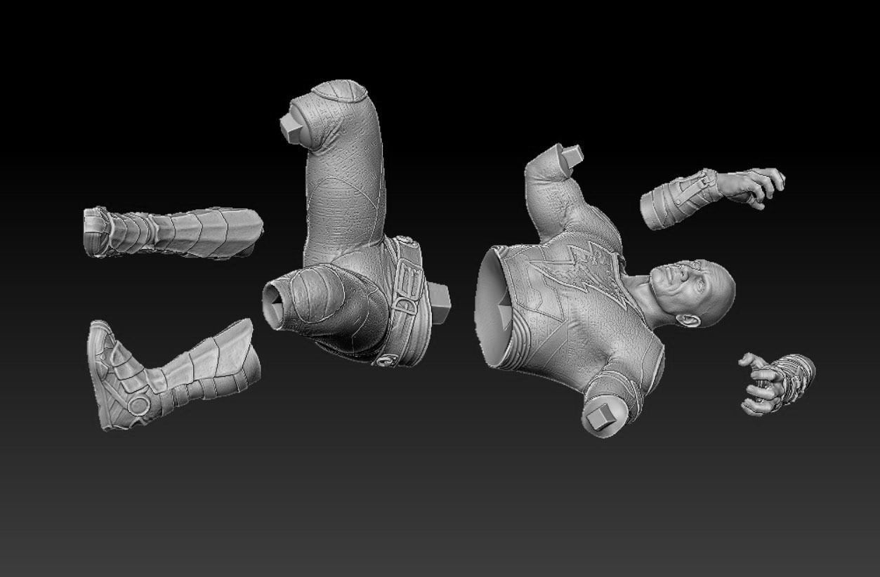 Black Adam 3D print model free 3D model 3D printable | CGTrader