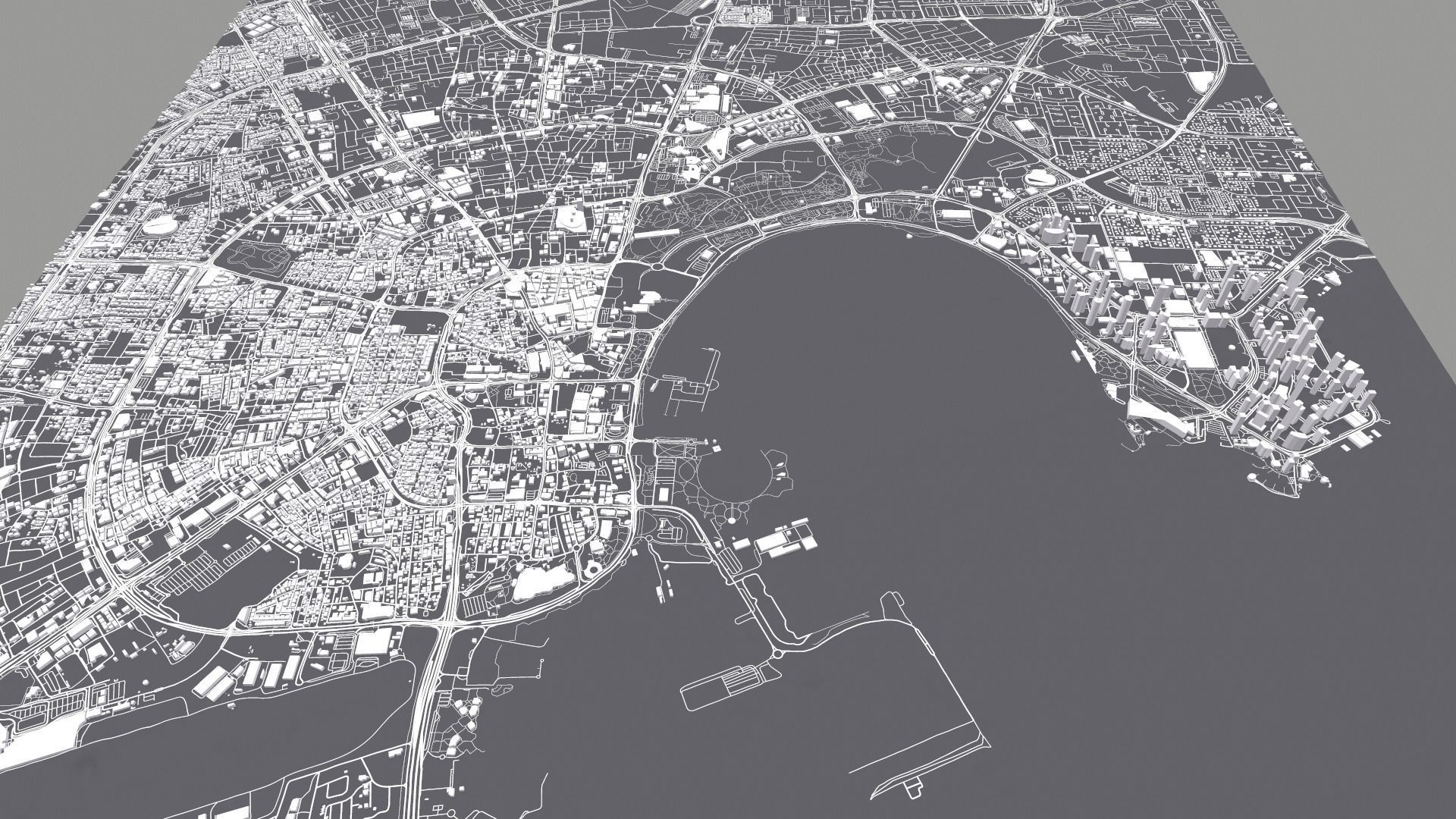 Cityscape Doha Qatar 3D model | CGTrader