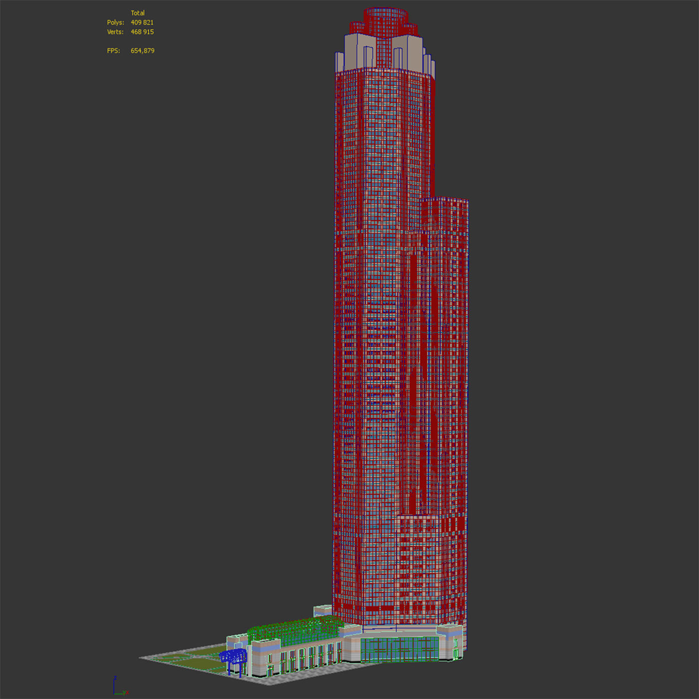 Building 311 S Wacker Dr Chicago IL 3D model | CGTrader