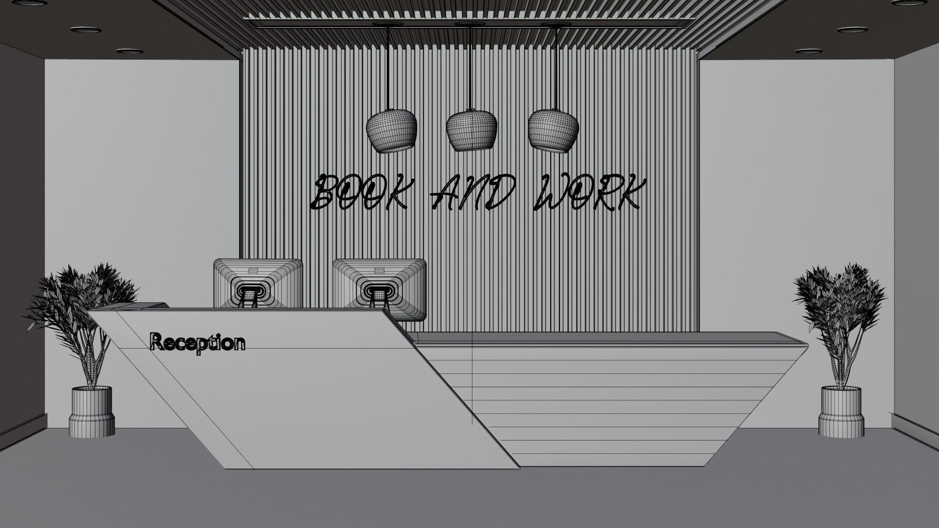 Reception Desk 3D model | CGTrader