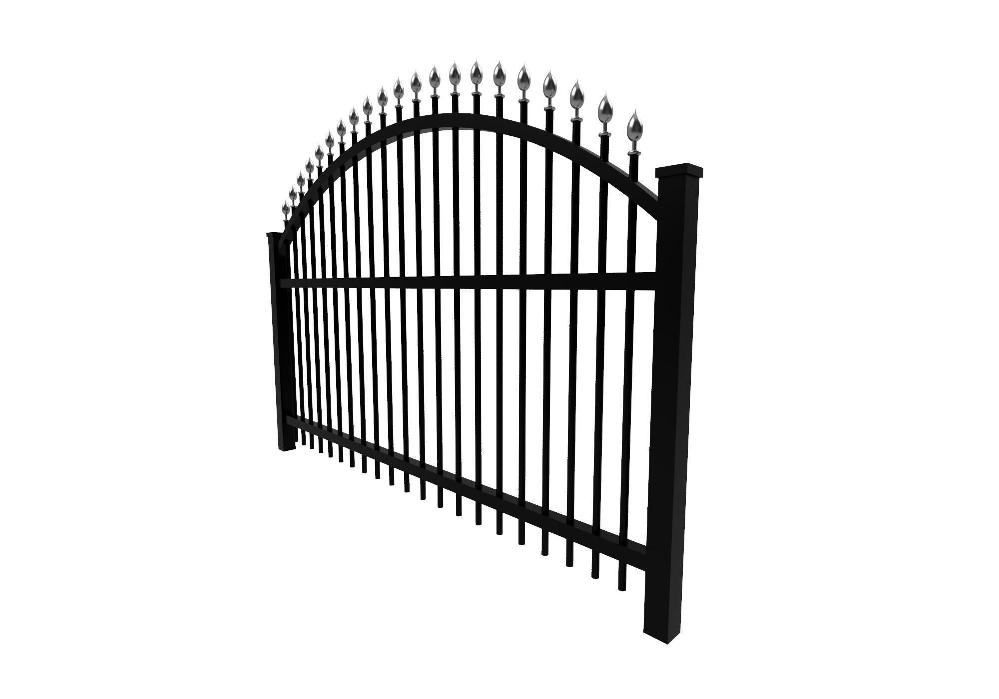 Fence arc metal 3D model | CGTrader