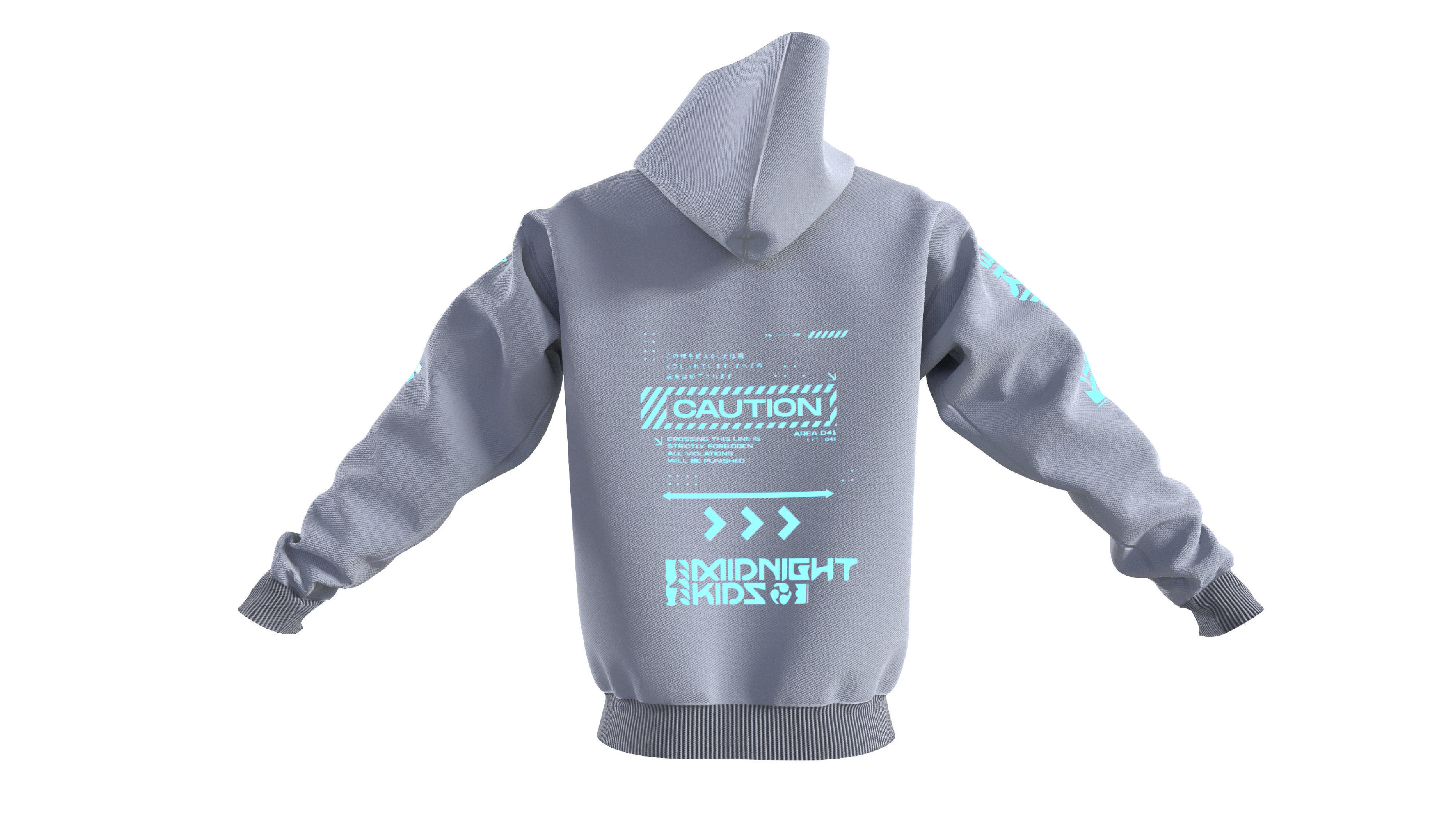 Cyberpunk Scifi futuristic hoodie clothes 3D model | CGTrader