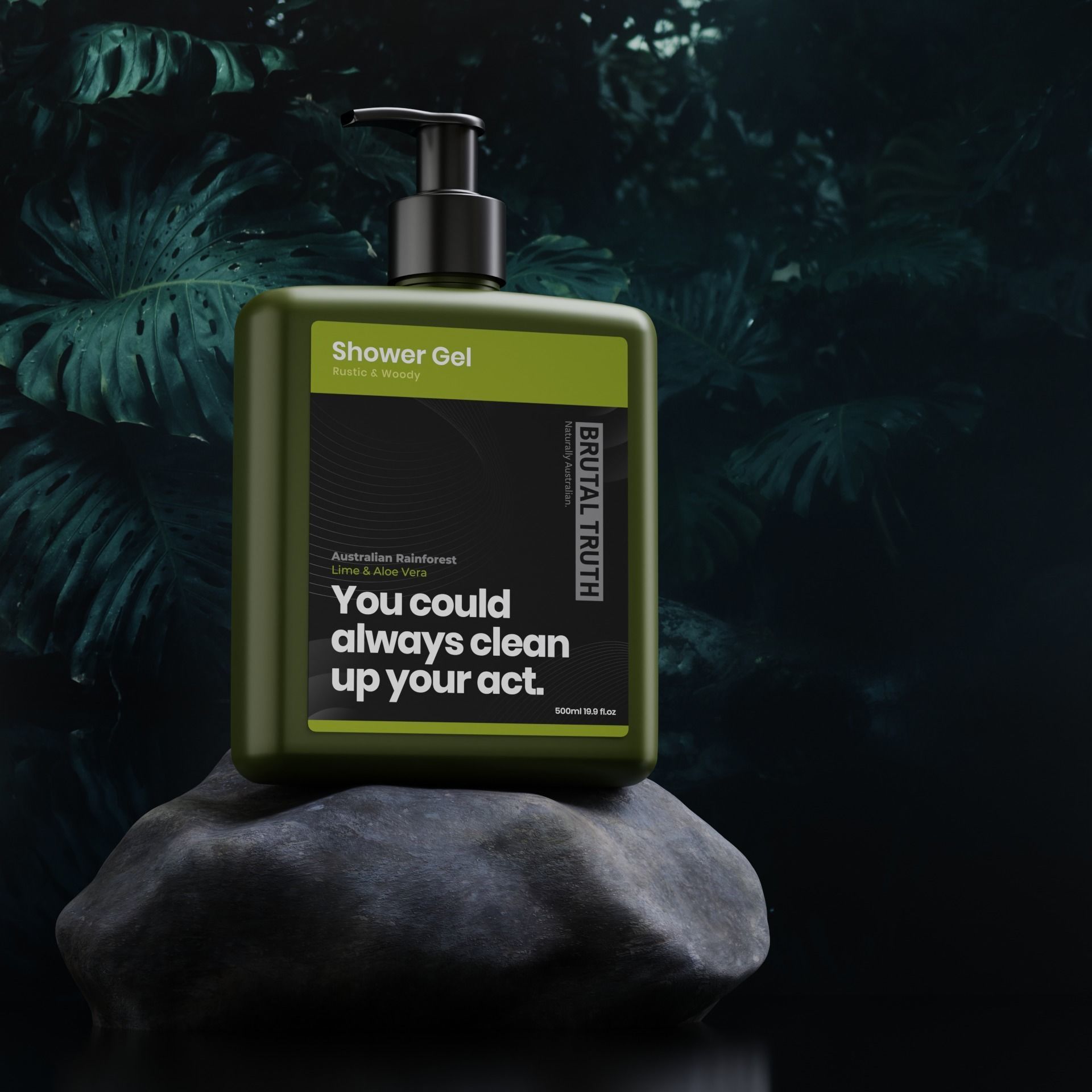 Luxury Shower Gel Bottle Packaging 3D model | CGTrader