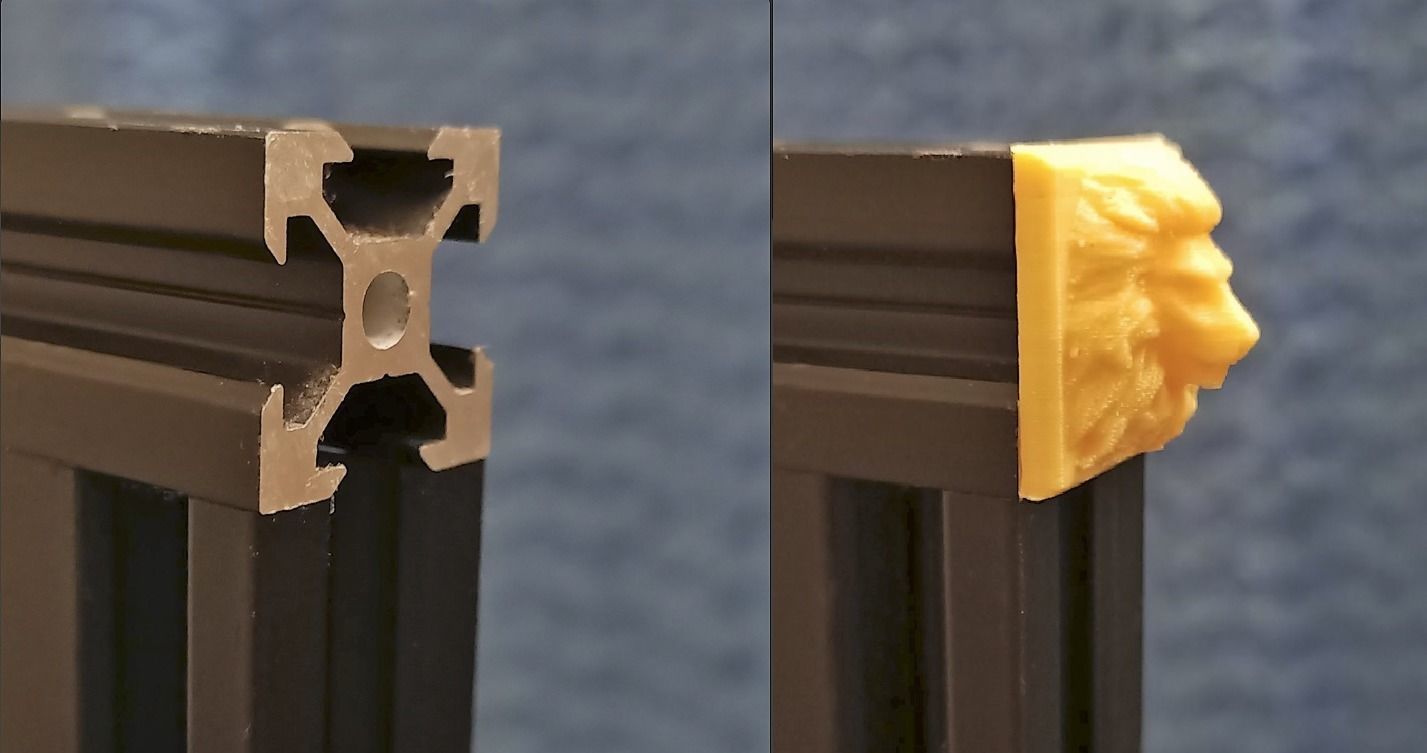 EXTRUSION END CAP 3D model 3D printable | CGTrader