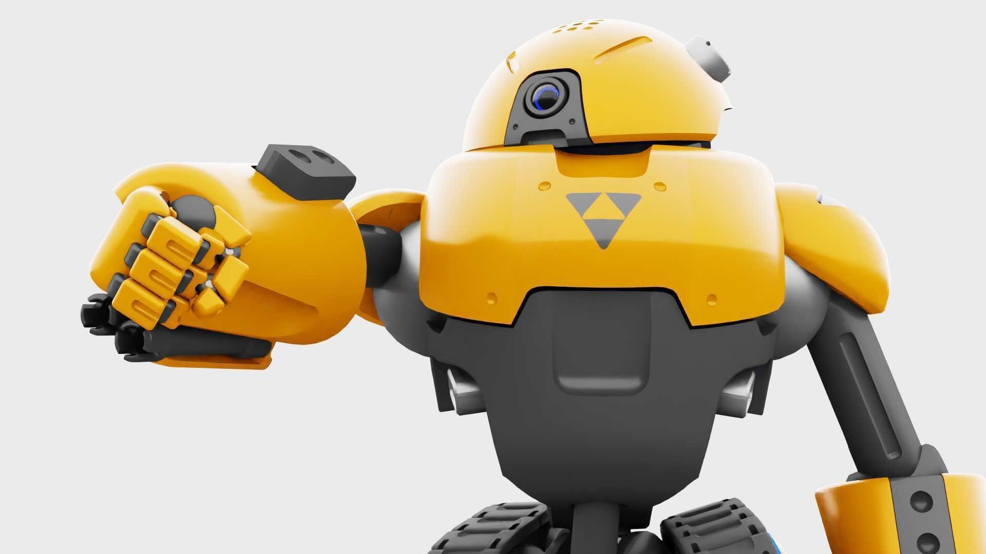 MILITARY BOT C-3000 RIGGED 3D model rigged | CGTrader