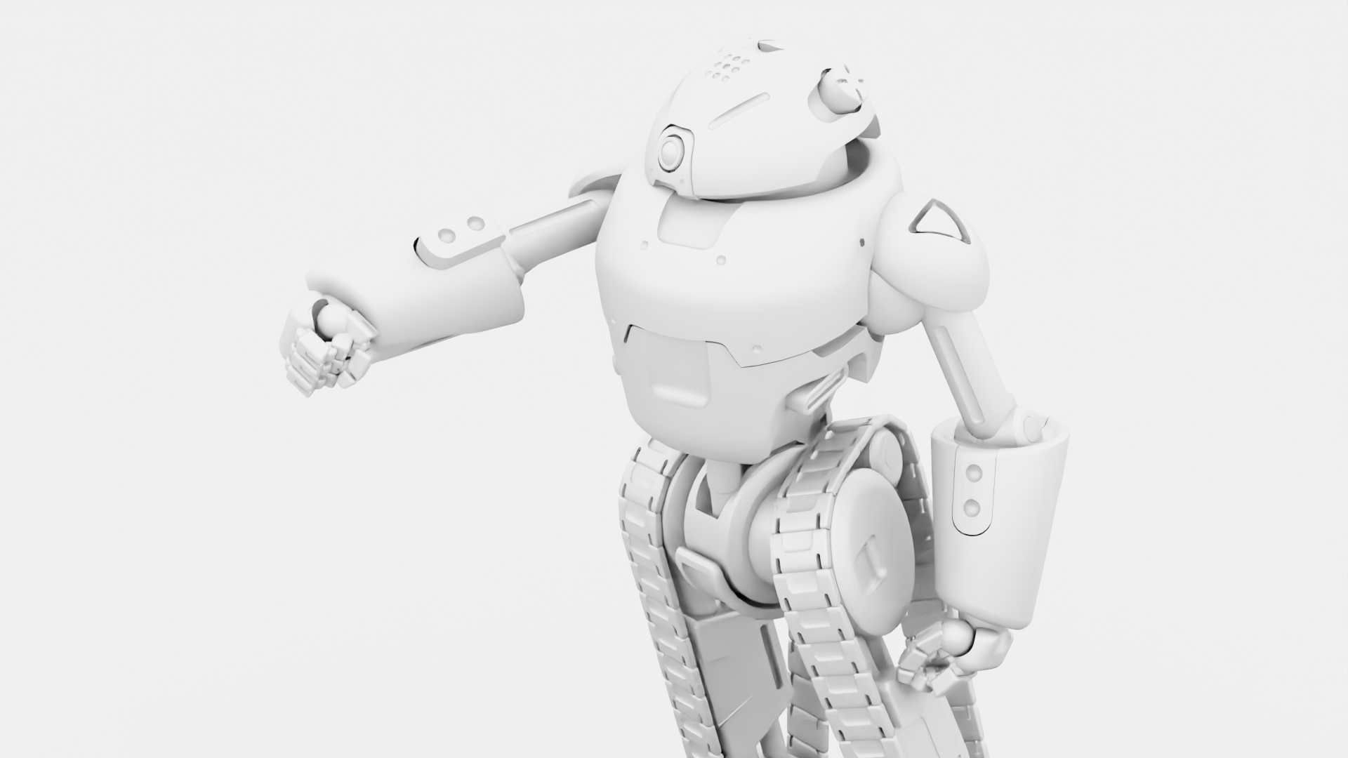 MILITARY BOT C-3000 RIGGED 3D model rigged | CGTrader