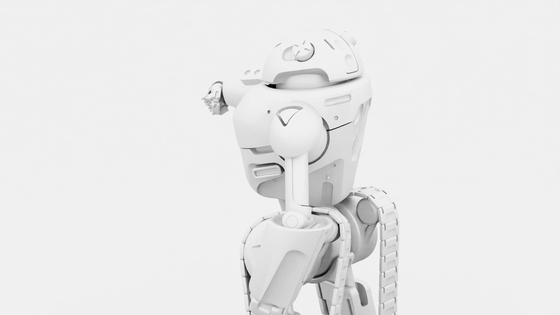 MILITARY BOT C-3000 RIGGED 3D model rigged | CGTrader