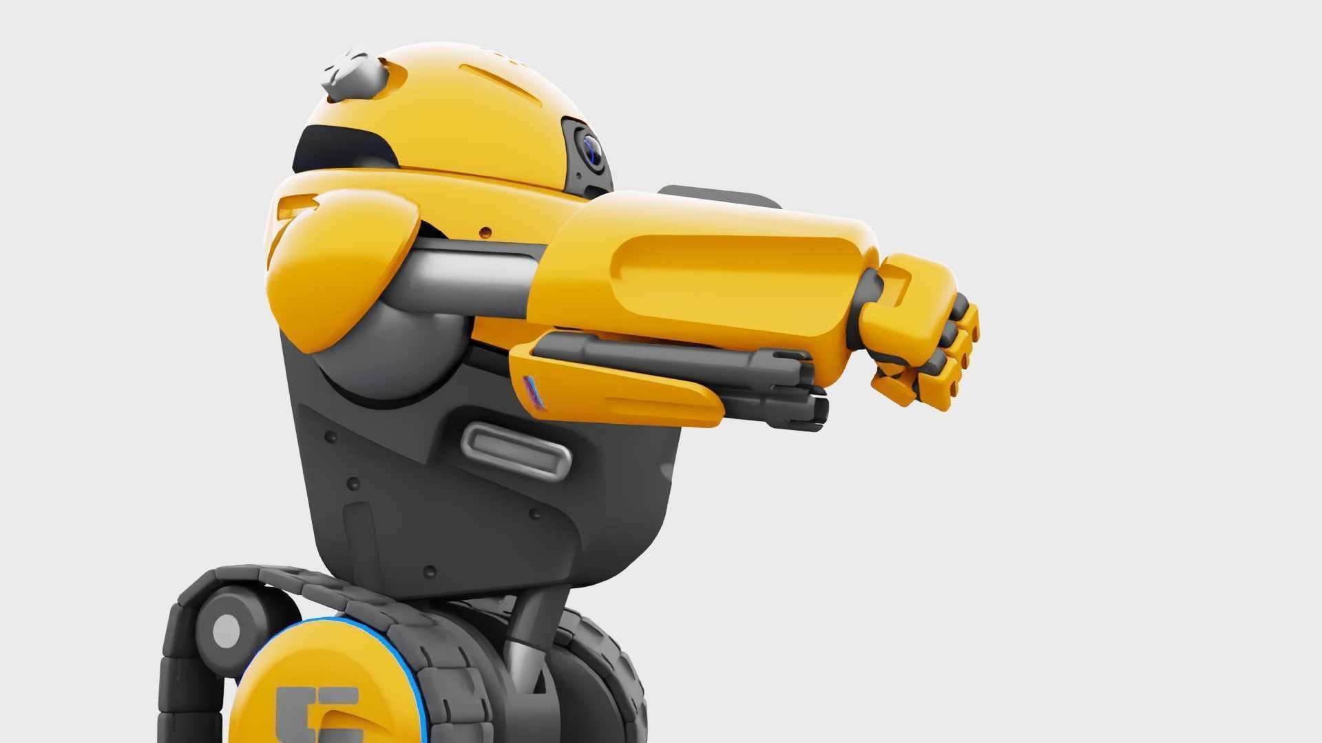 MILITARY BOT C-3000 RIGGED 3D model rigged | CGTrader