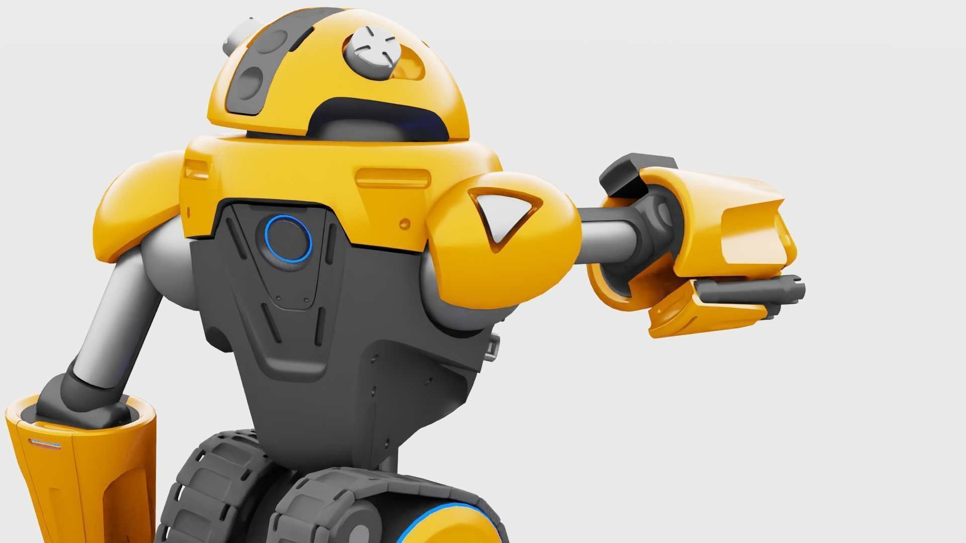 MILITARY BOT C-3000 RIGGED 3D model rigged | CGTrader