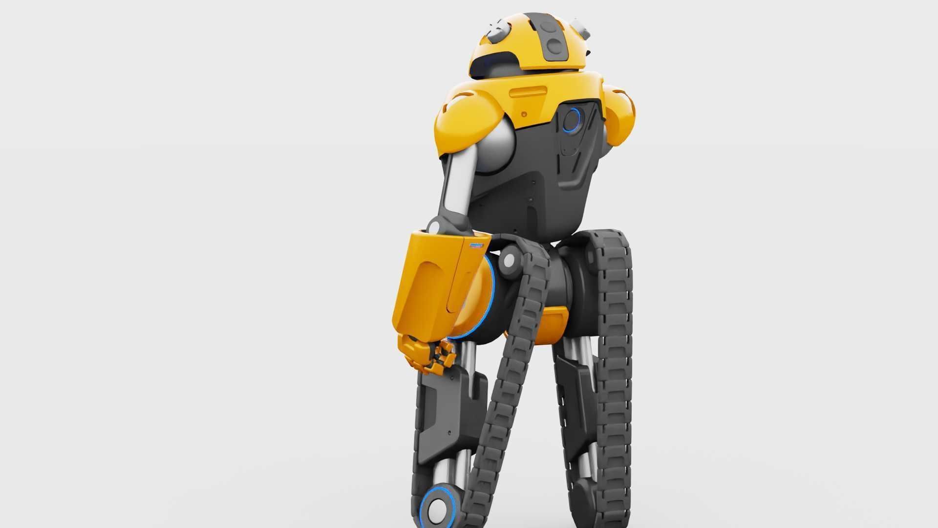 MILITARY BOT C-3000 RIGGED 3D model rigged | CGTrader