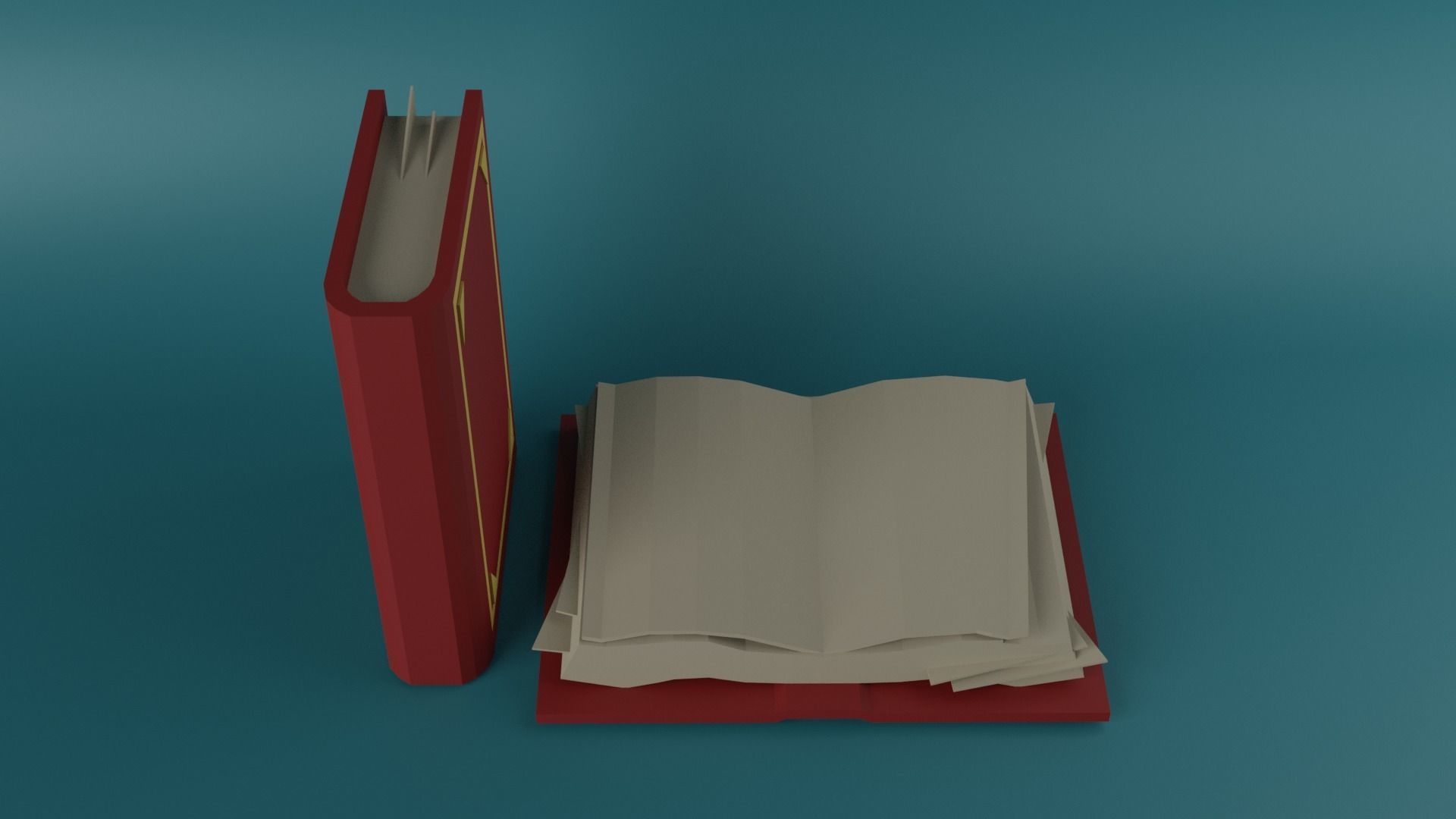 3D model Red Book VR / AR / low-poly | CGTrader