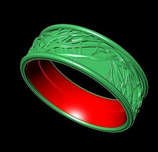 Tree of Life Engagement Ring 3D model 3D printable | CGTrader