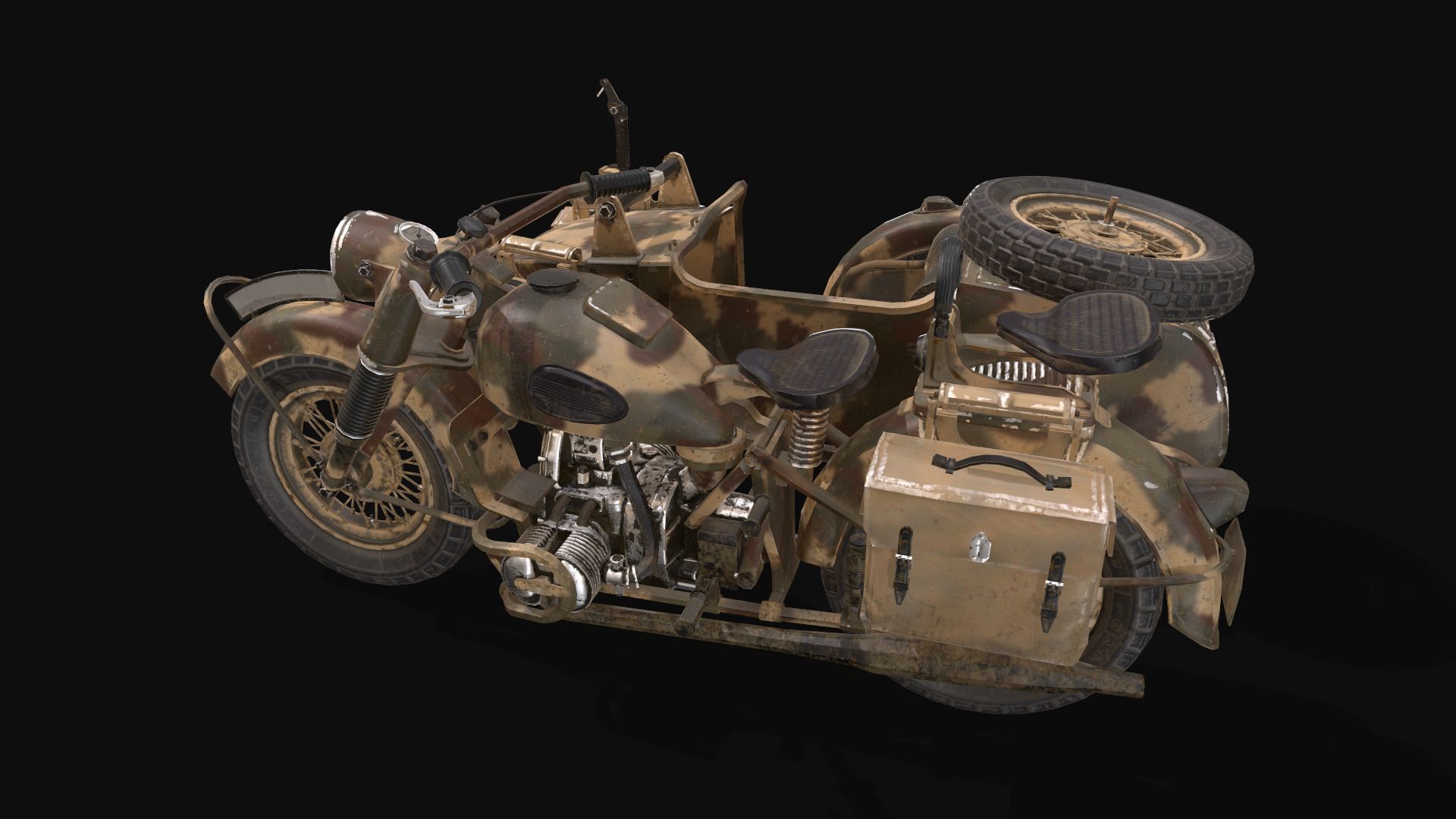 3D model Motorcycles R75 VR / AR / low-poly | CGTrader
