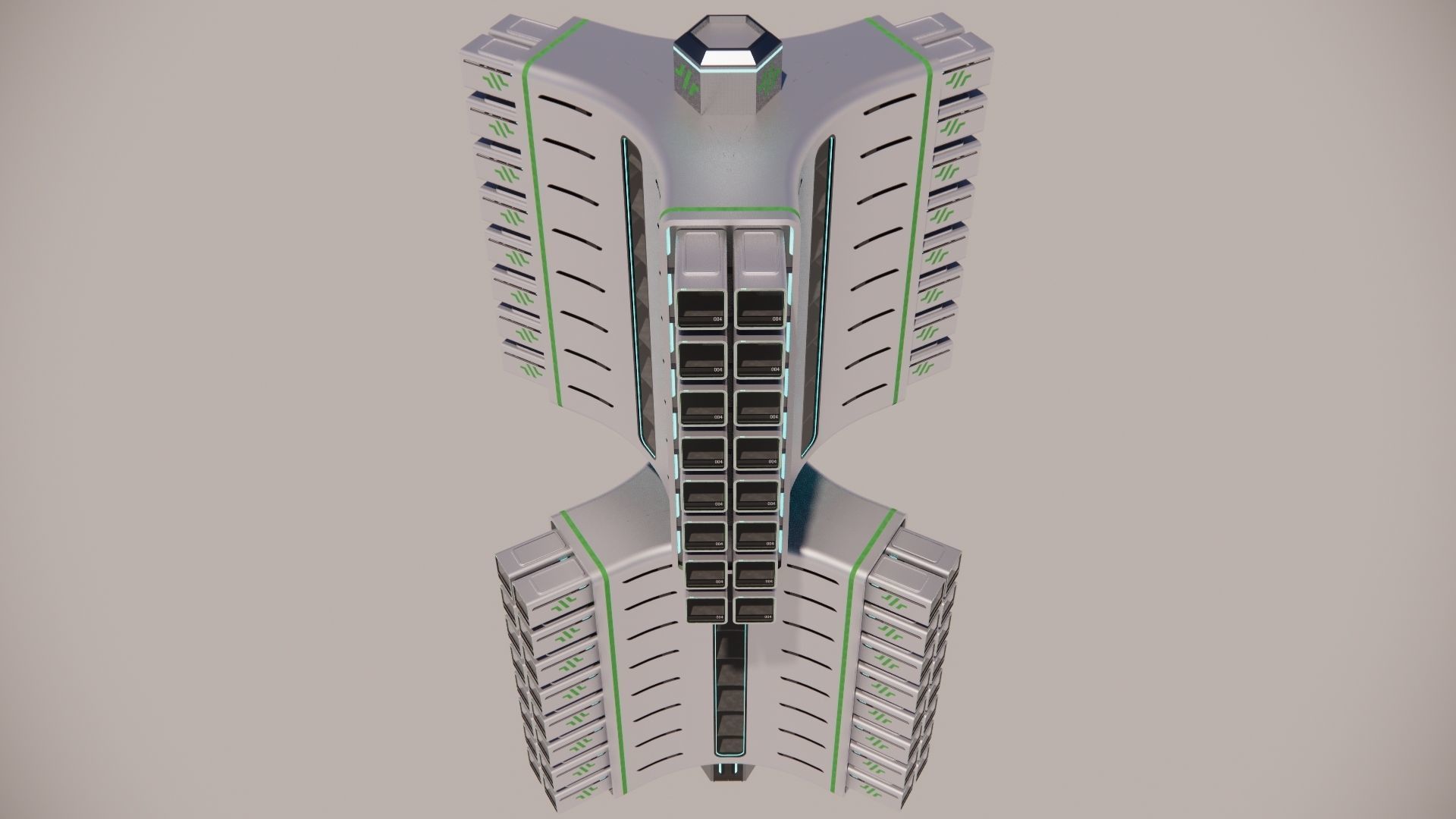 Sci-fi Apartment v2 004 3D model | CGTrader