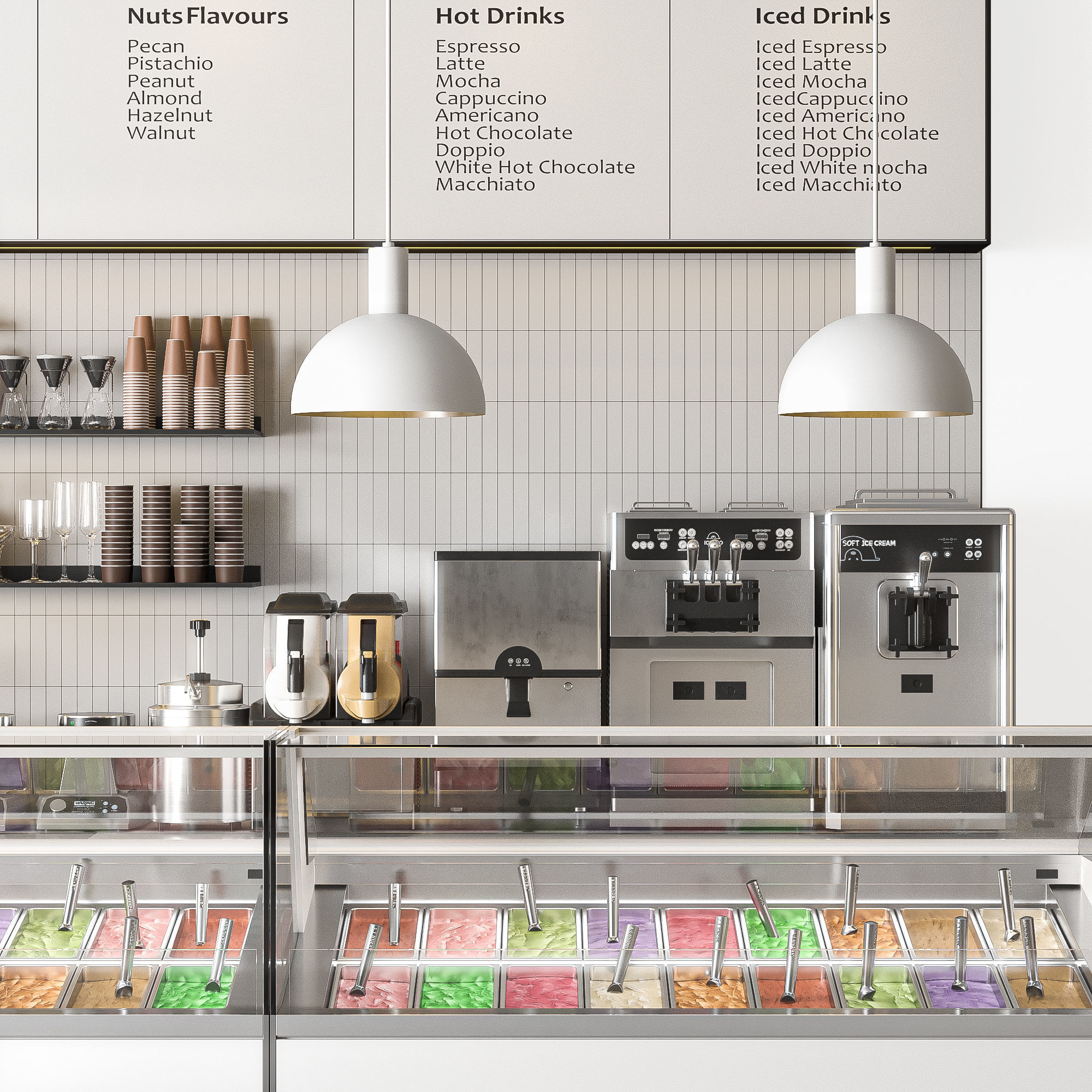 Ice Cream Shop 3D model | CGTrader