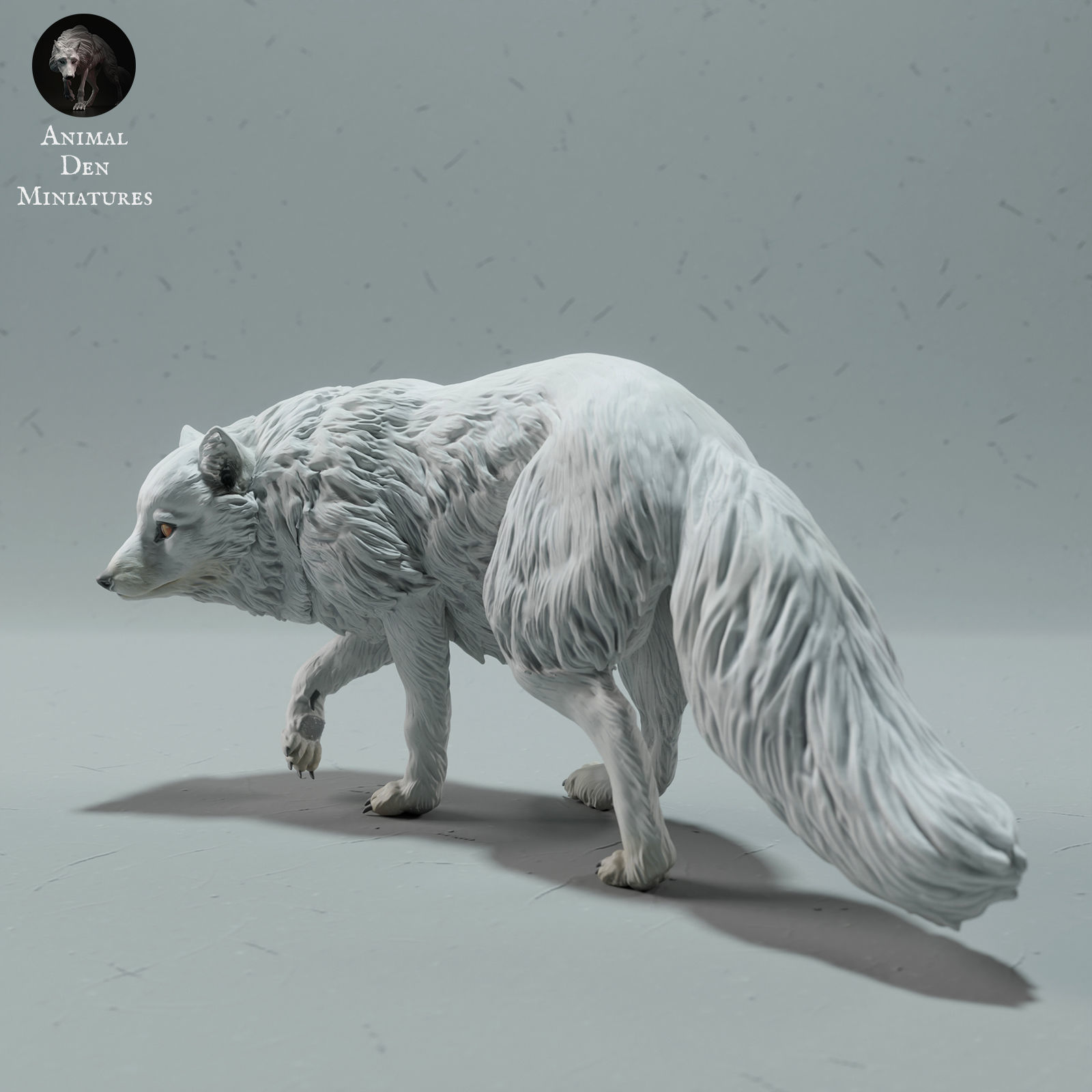Arctic Fox 3D model 3D printable | CGTrader