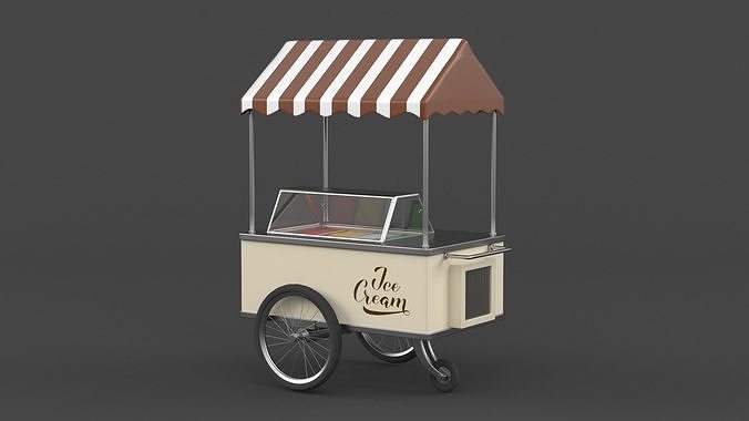 Ice Cream Cart 3D model | CGTrader
