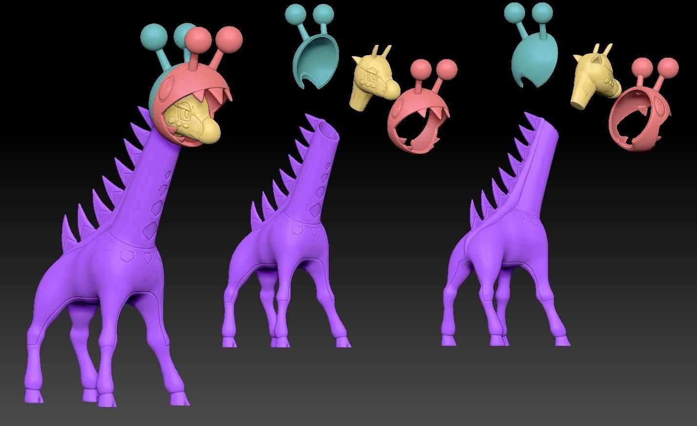 FARIGIRAF POKEMON FANART 3D PRINT MODEL 3D model 3D printable | CGTrader