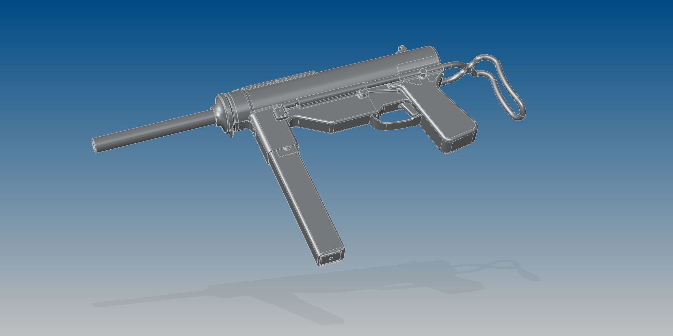 M3A1 Grease gun 3D model | CGTrader