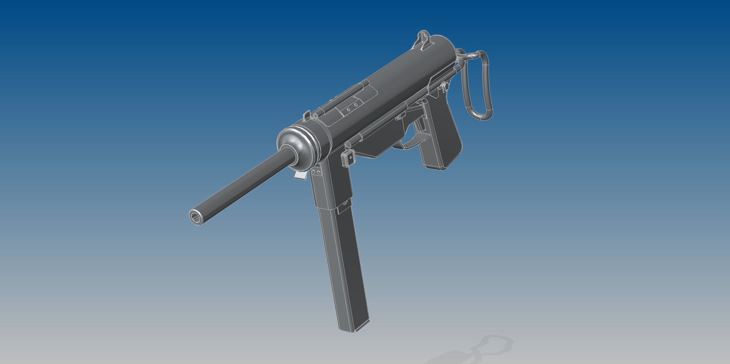 M3A1 Grease gun 3D model | CGTrader