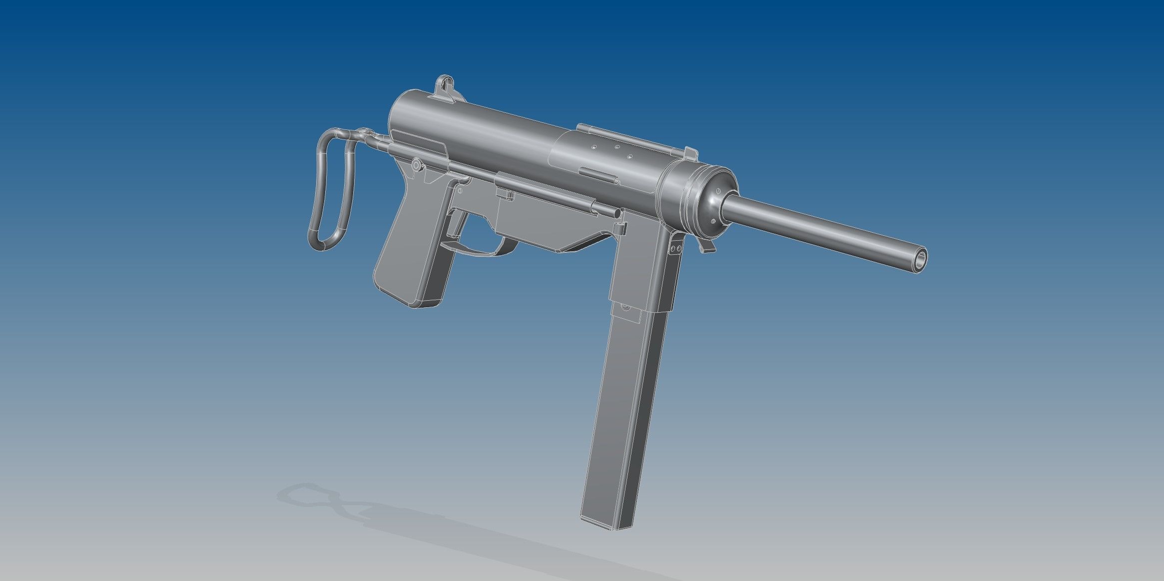 M3A1 Grease gun 3D model | CGTrader