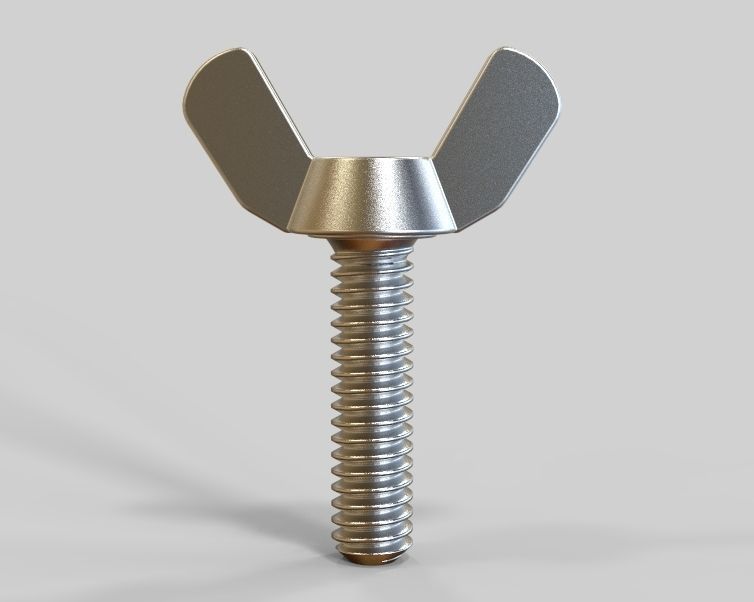 M5 x 31mm Wing Screws 3D model 3D printable | CGTrader