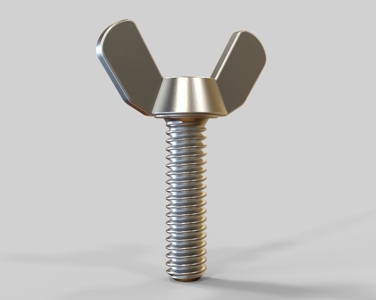 M5 x 31mm Wing Screws 3D model 3D printable | CGTrader
