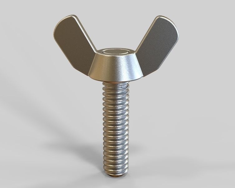 M5 x 31mm Wing Screws 3D model 3D printable | CGTrader