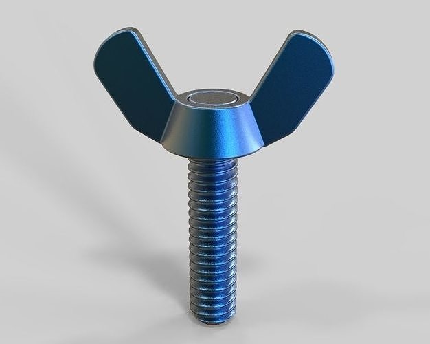 M5 x 31mm Wing Screws 3D model 3D printable | CGTrader