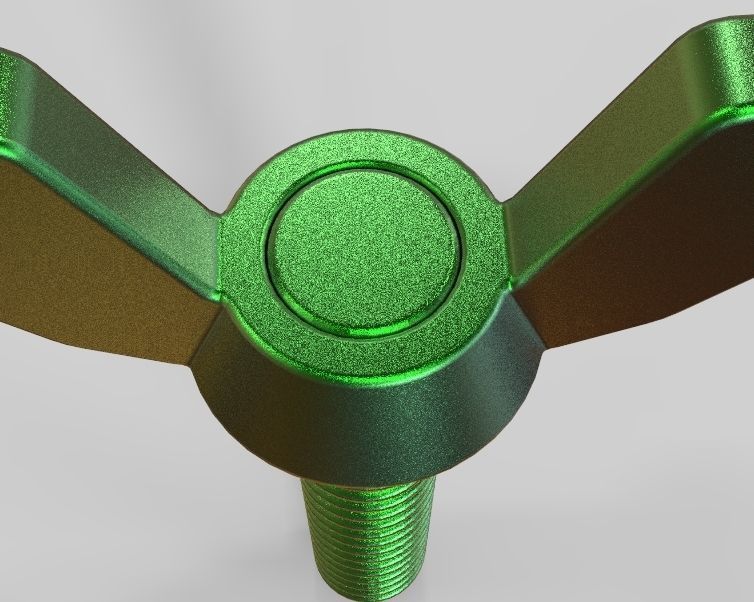 M4 x 10mm Wing Screws 3D model 3D printable | CGTrader