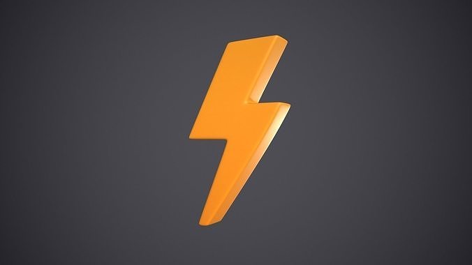 3D model Flash Icon VR / AR / low-poly | CGTrader