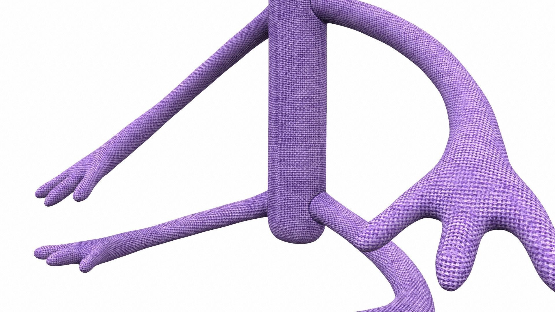 Plush toy monster purple from rainbow friends 3D model | CGTrader