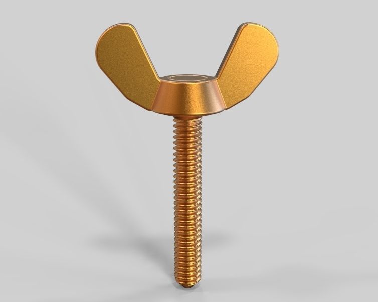 M3 x 20mm Wing Screws 3D model 3D printable | CGTrader