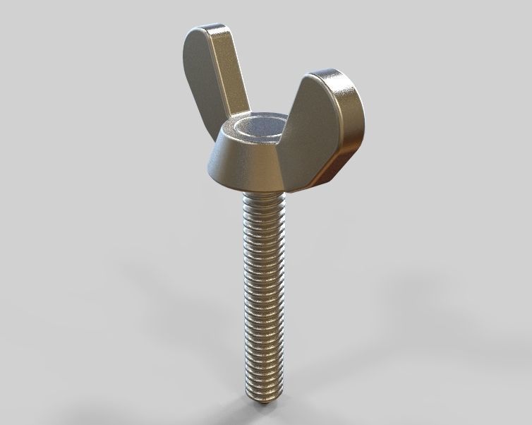 M3 x 20mm Wing Screws 3D model 3D printable | CGTrader