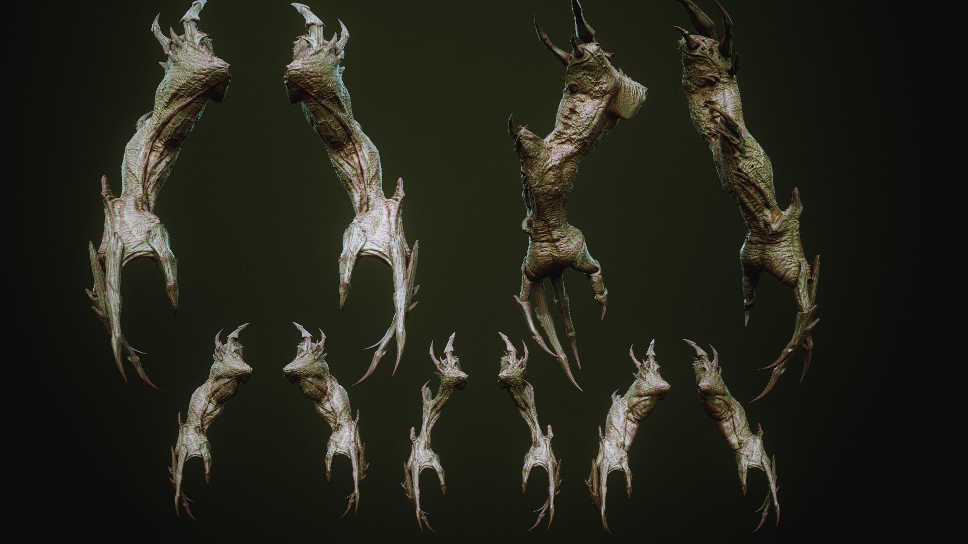 DEMON part three 40 Arms with Blendshapes 3D model | CGTrader