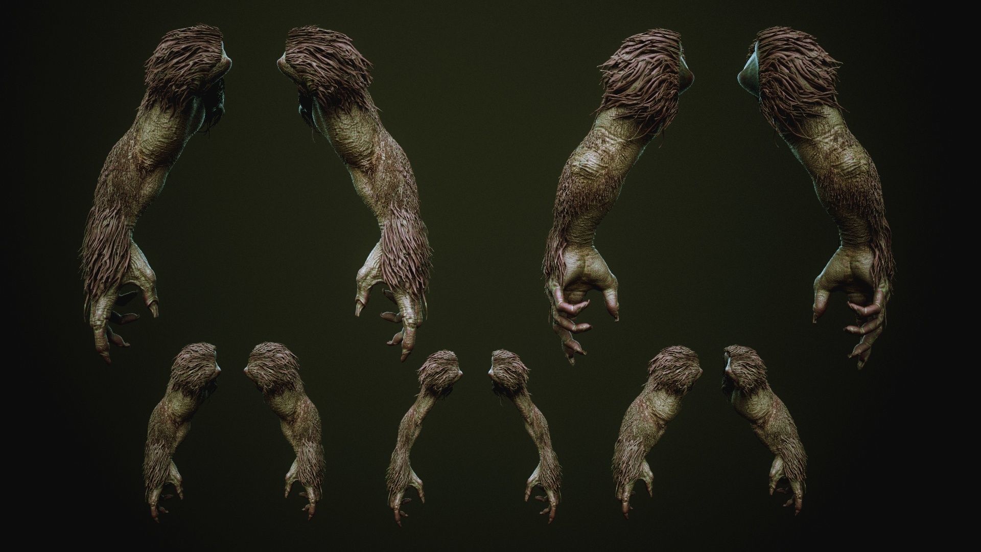 DEMON part three 40 Arms with Blendshapes 3D model | CGTrader