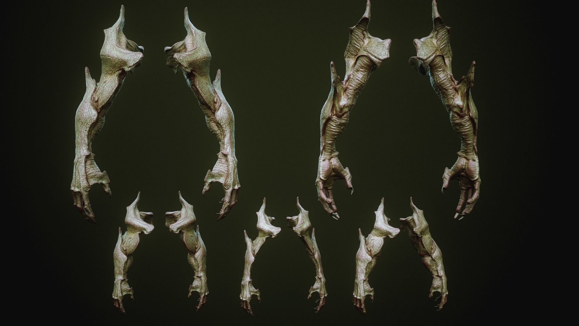 DEMON part three 40 Arms with Blendshapes 3D model | CGTrader