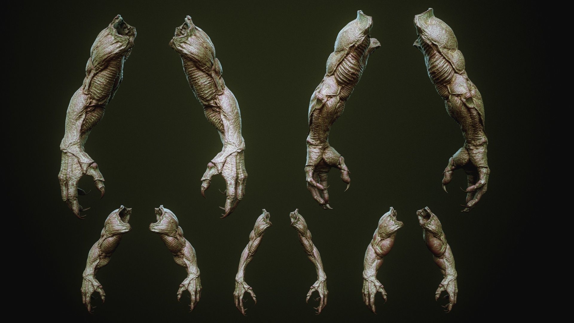DEMON part three 40 Arms with Blendshapes 3D model | CGTrader