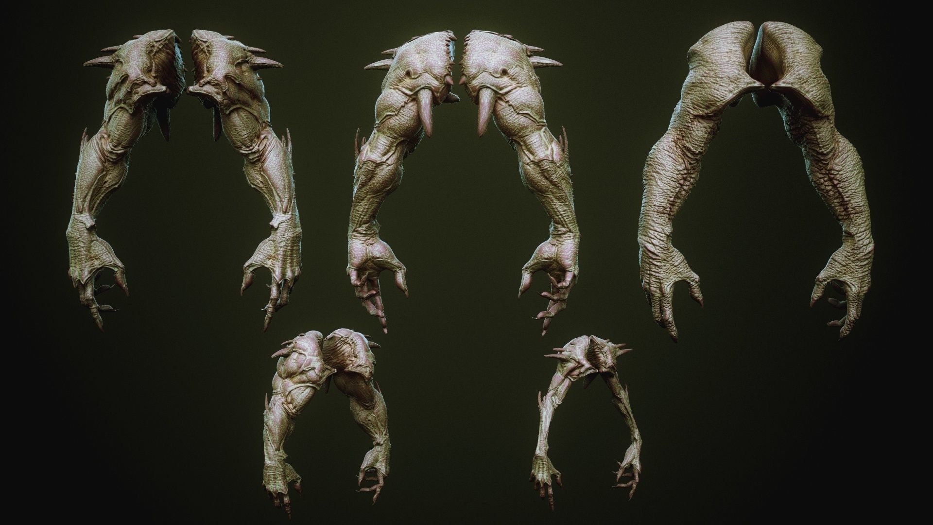 DEMON part three 40 Arms with Blendshapes 3D model | CGTrader