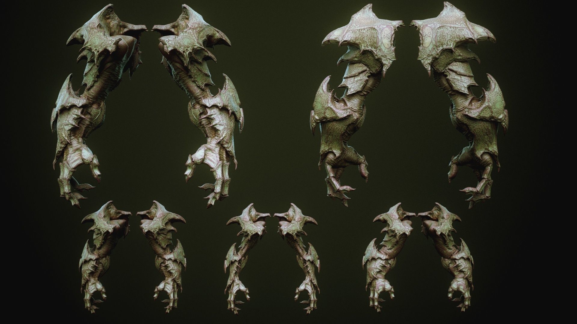 DEMON part three 40 Arms with Blendshapes 3D model | CGTrader