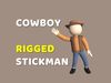 3D model Cowboy - Simple Low Poly Stickman Character VR / AR / low-poly ...