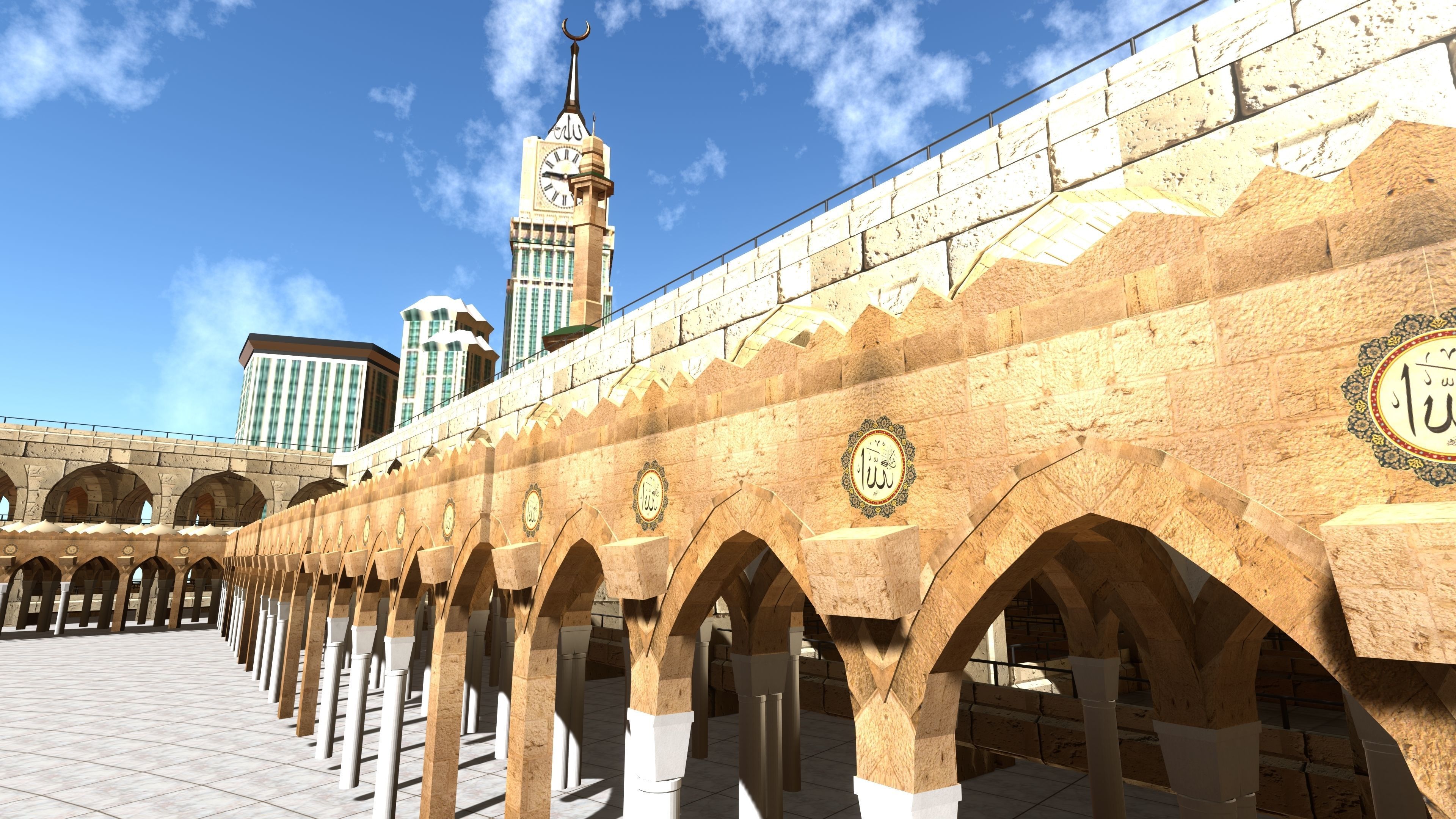3D model Kaaba and its surroundings VR / AR / low-poly | CGTrader